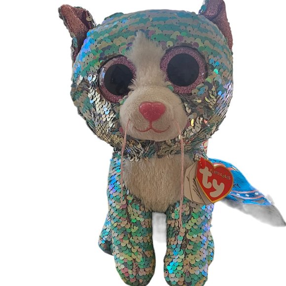 Ty | Toys | Ty Whismy The Sequined Cat9 Inch | Poshmark